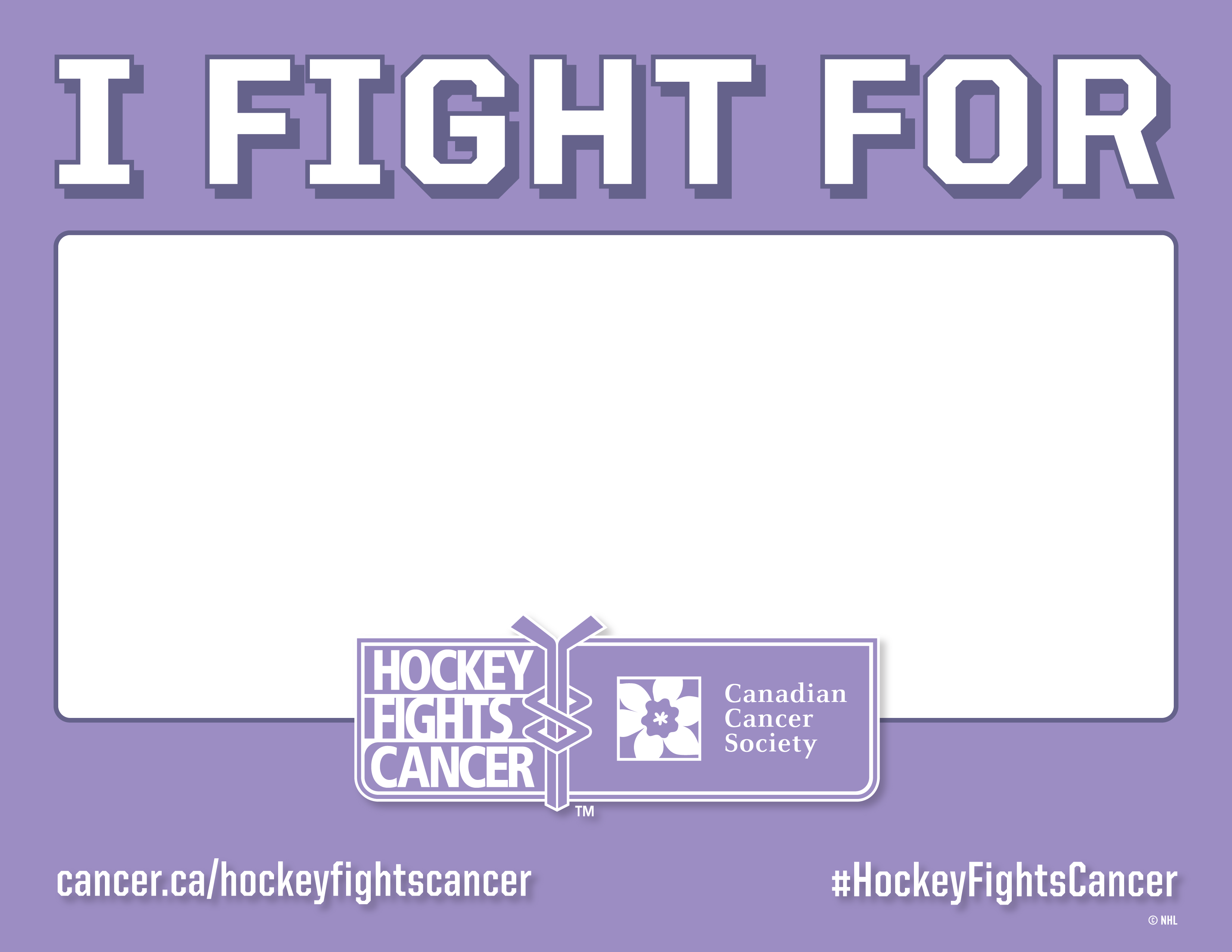 Hockey Fights Cancer - Adult Safe Hockey League | ASHL